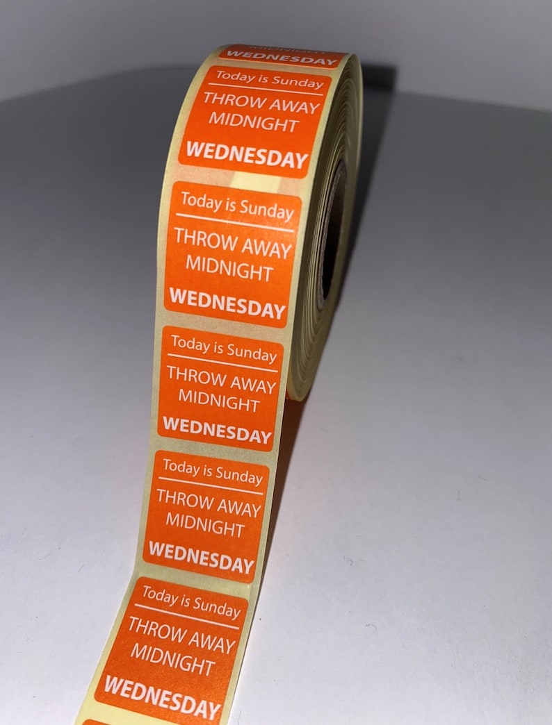 Day Dot Food Labels - Etsy UK