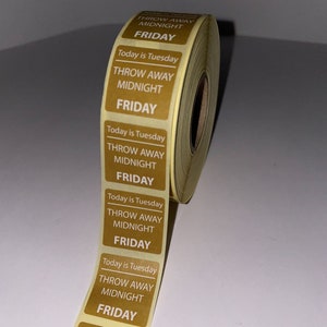 Day Dot Food Labels - Etsy UK