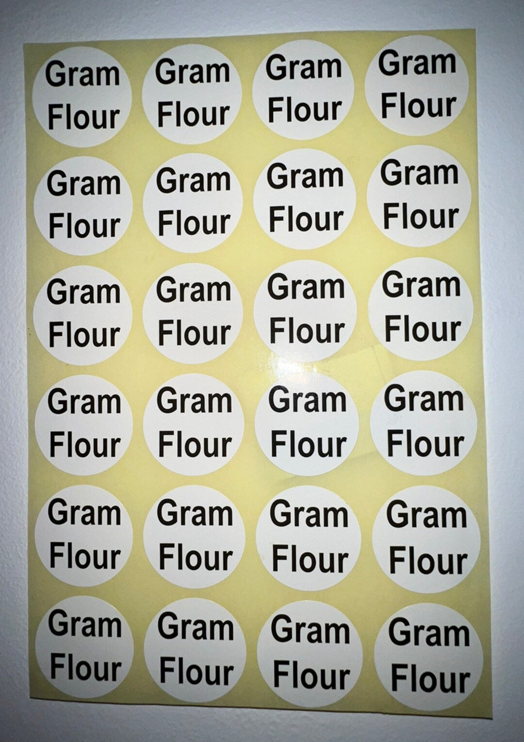 Gram Flour Ingredients/identification Sandwich Labels. - Etsy