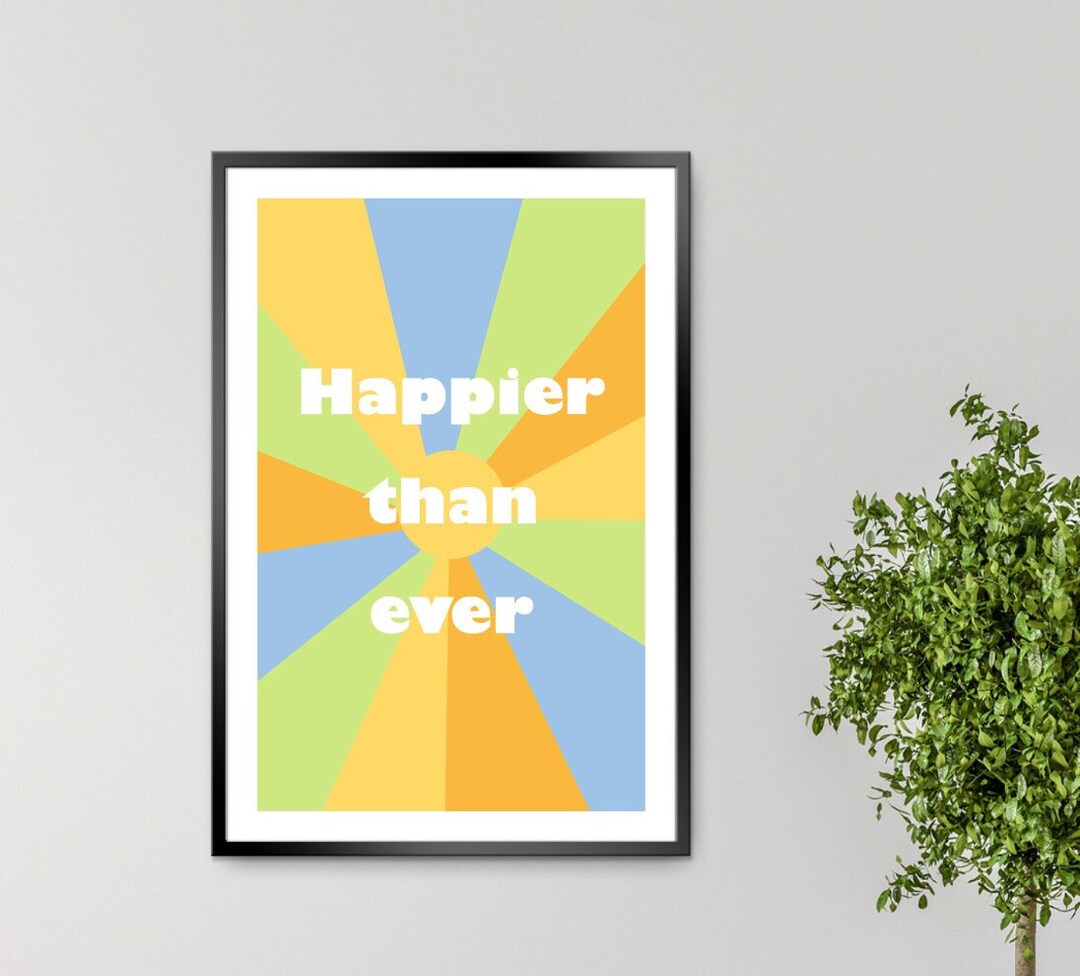 More Colors Colorful Motivation Poster Billie Eilish Music Inspiration ...