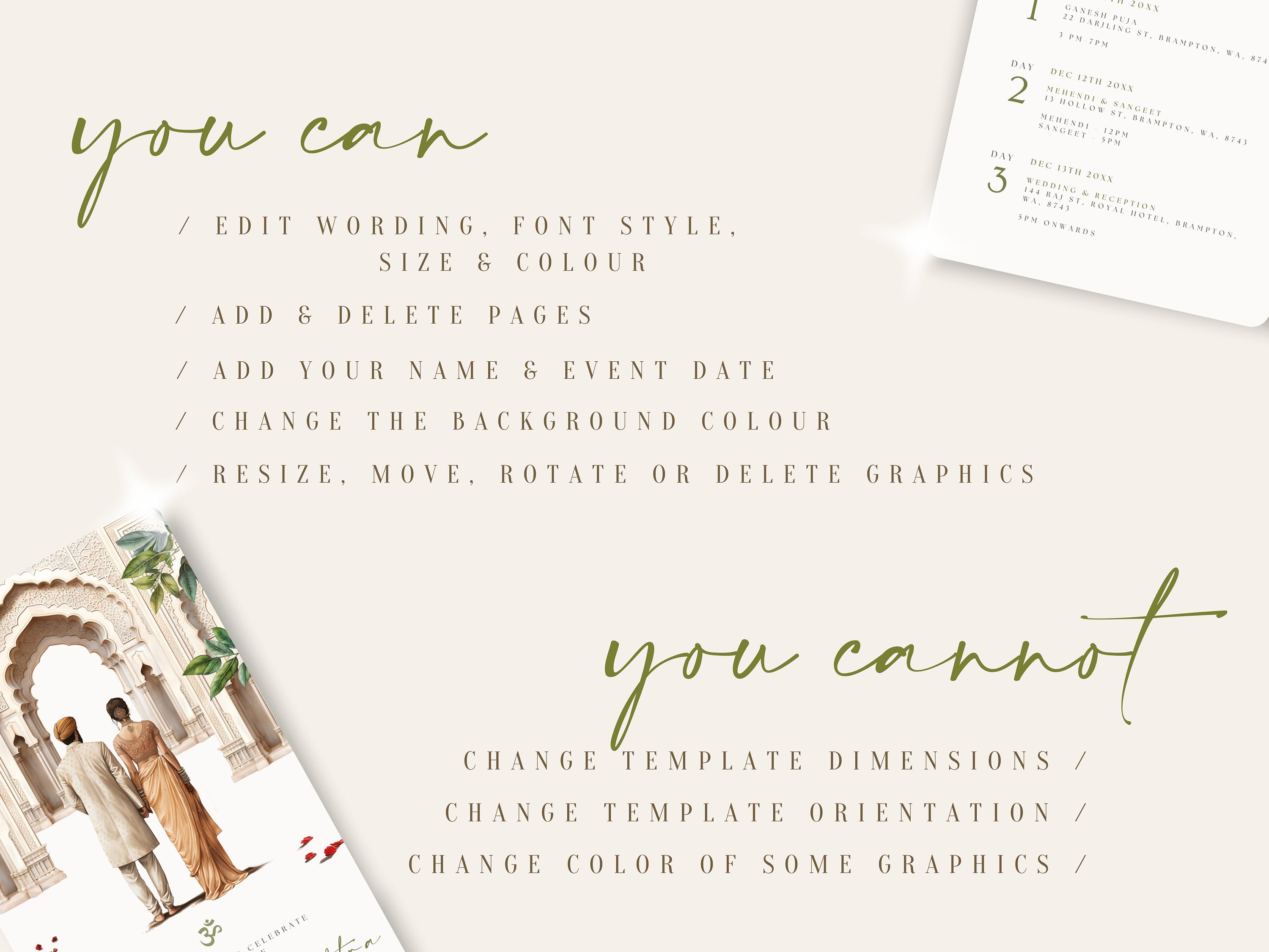 Indian Wedding Invitation Illustration Hindu Digital Invitation Hindu ...