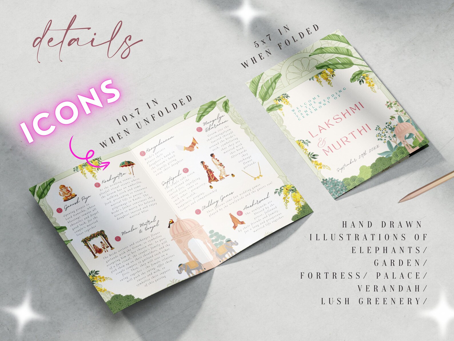 Tamil Wedding Program Guide Ceremony South Indian Wedding Program ...