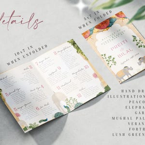 Hindu Wedding Program Guide Ceremony Indian Wedding Program Shaadi ...