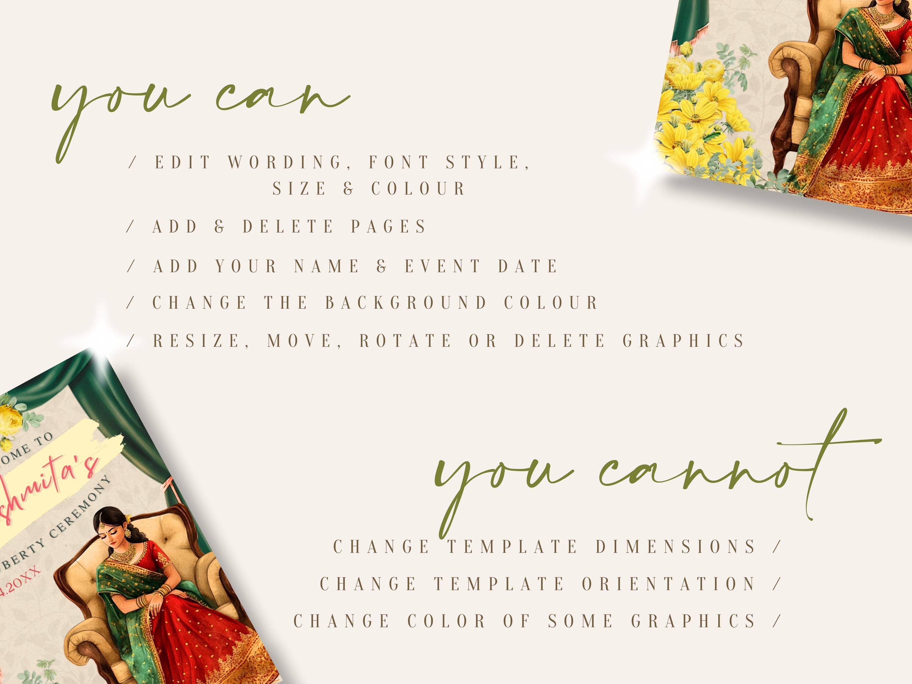 Puberty Ceremony Welcome Sign Indian Welcome Sign Half Saree Welcome ...
