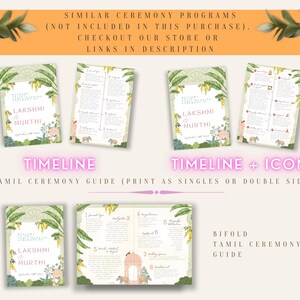 Tamil Wedding Program Guide Ceremony South Indian Wedding Program ...