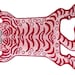 Hand-tufted Wool Tiger Rug: Red Pink Animal Carpet - Etsy