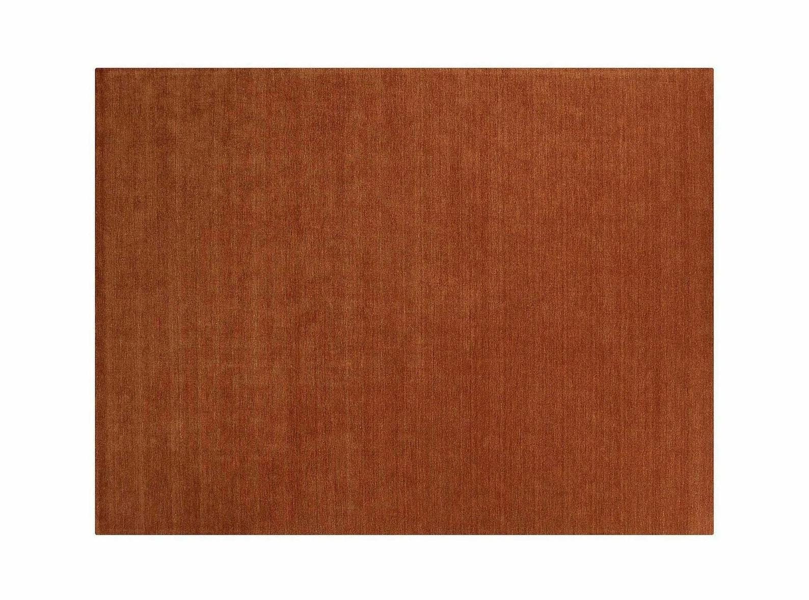Crate & Barrel Baxter Plain Orange Handmade Modern Elegant Woolen Area ...