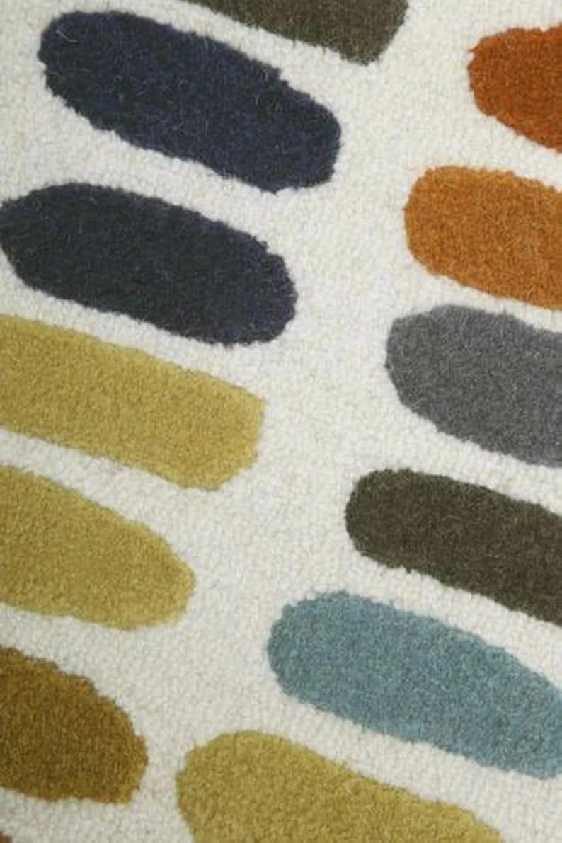 Hand-tufted Wool Area Rug: Modern Multi-color Design - Etsy