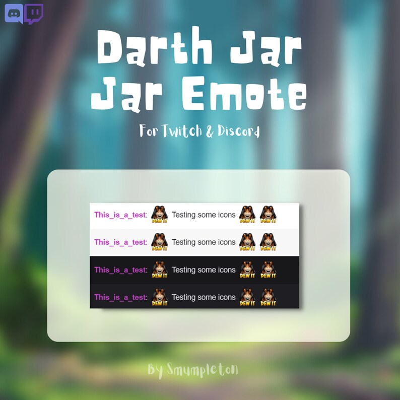 Darth Jar Jar 'dew It' Twitch Emote - Etsy