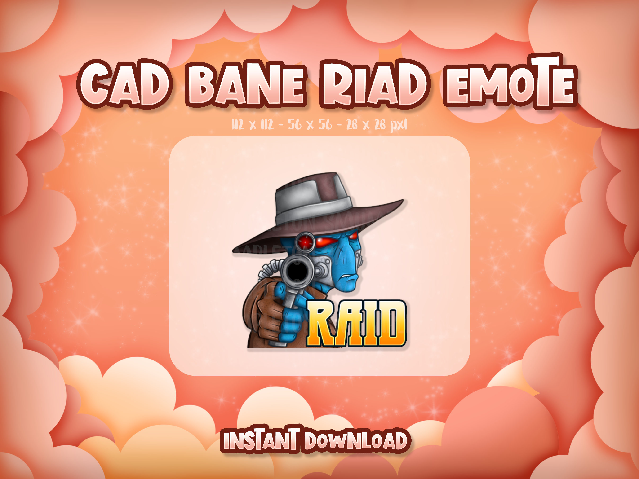 Cad Bane Raid Twitch Emote - Etsy