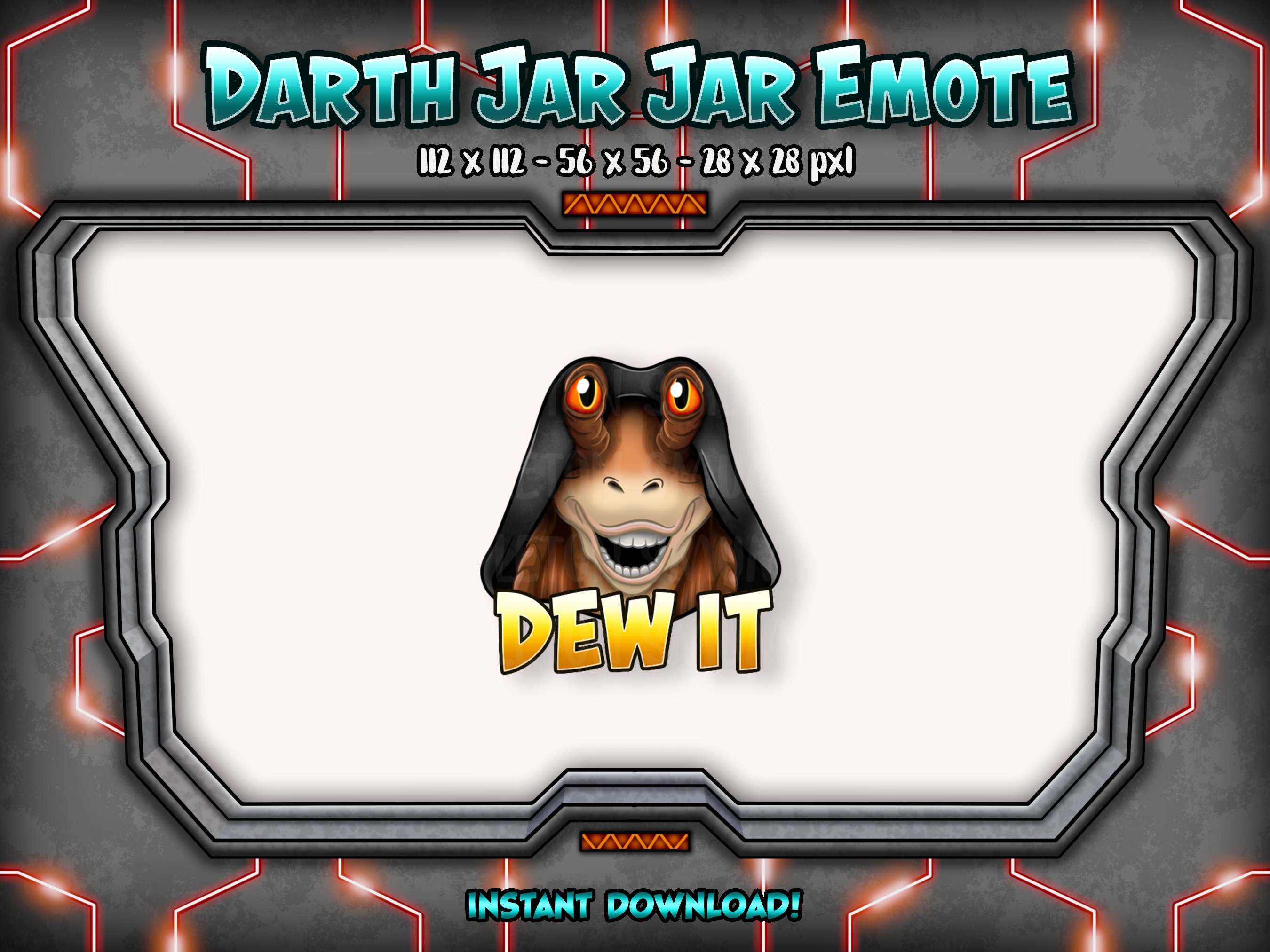 Darth Jar Jar 'dew It' Twitch Emote - Etsy UK