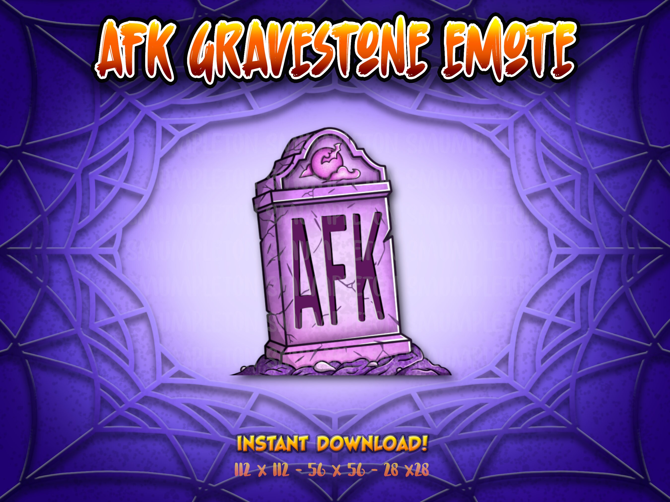 AFK Pink Gravestone Twitch Emote - Etsy
