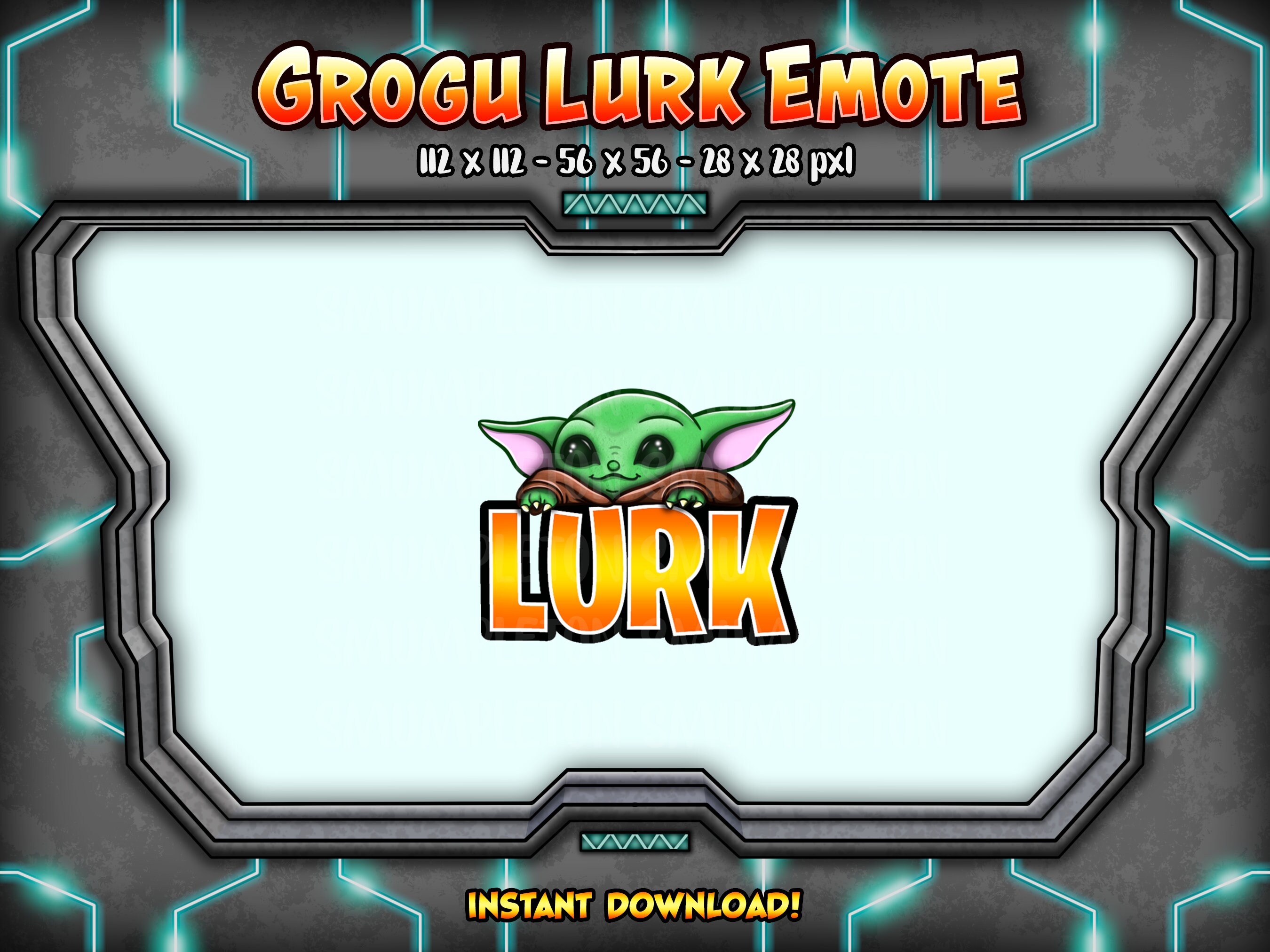 Grogu Lurk Twitch Emote - Etsy