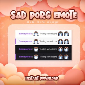 Sad Porg Twitch Emote - Etsy