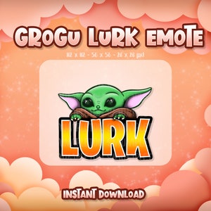 Grogu Lurk Twitch Emote - Etsy