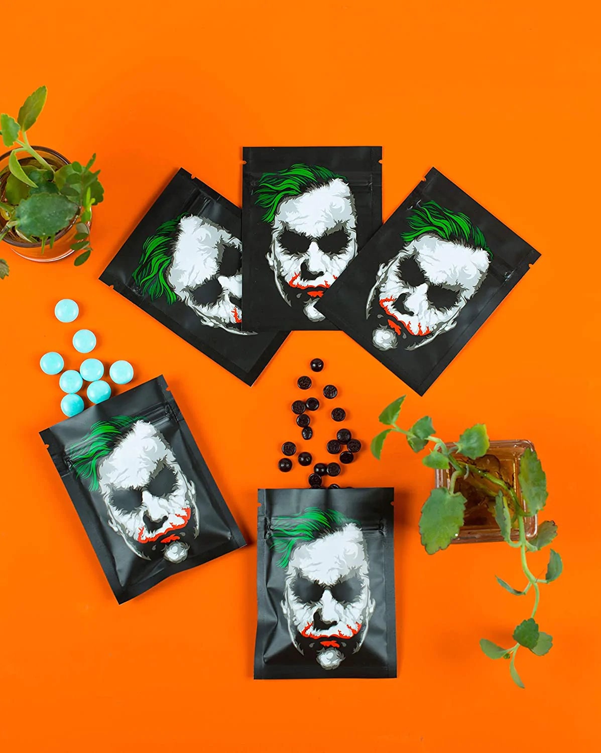 JOKER BLACK Empty Mylar Zip Lock Design Packs Smell Proof - Etsy