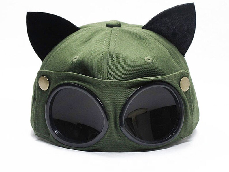 Unisex Cat Ear Brimless Cap,cotton Docket Hat,women Skull Hat,vintage ...