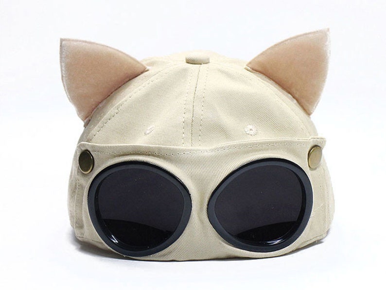 Unisex Cat Ear Brimless Cap,cotton Docket Hat,women Skull Hat,vintage ...