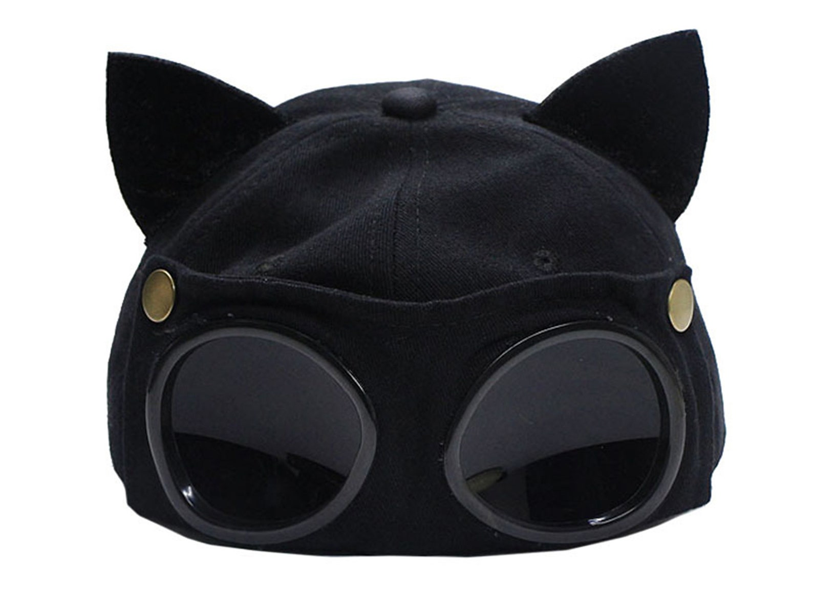 Unisex Cat Ear Brimless Cap,cotton Docket Hat,women Skull Hat,vintage ...