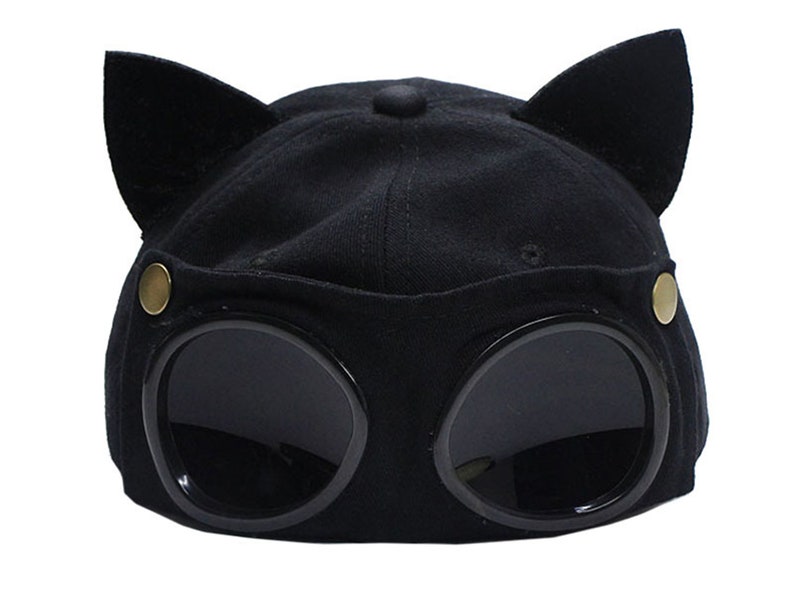 Unisex Cat Ear Brimless Cap,cotton Docket Hat,women Skull Hat,vintage ...