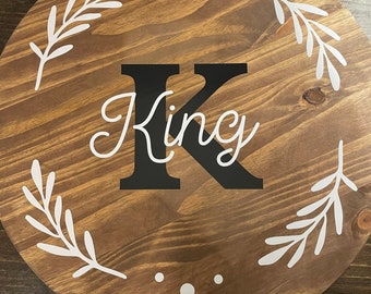Last Name Sign - Etsy