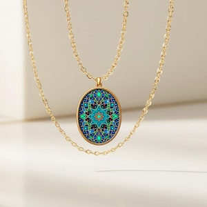 Solid Gold Persian Necklace, Handmade Persian Art-inspired Design ...