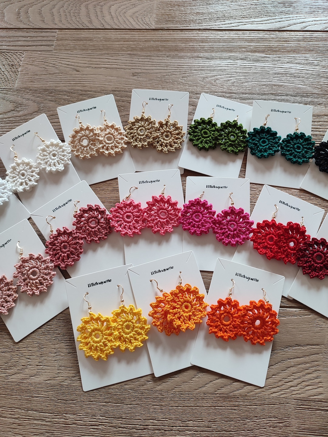 Crochet Earrings - Etsy
