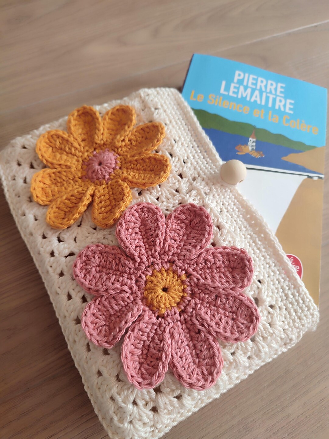 Crochet Pocket Book Cover/book Cover/book Protector - Etsy UK