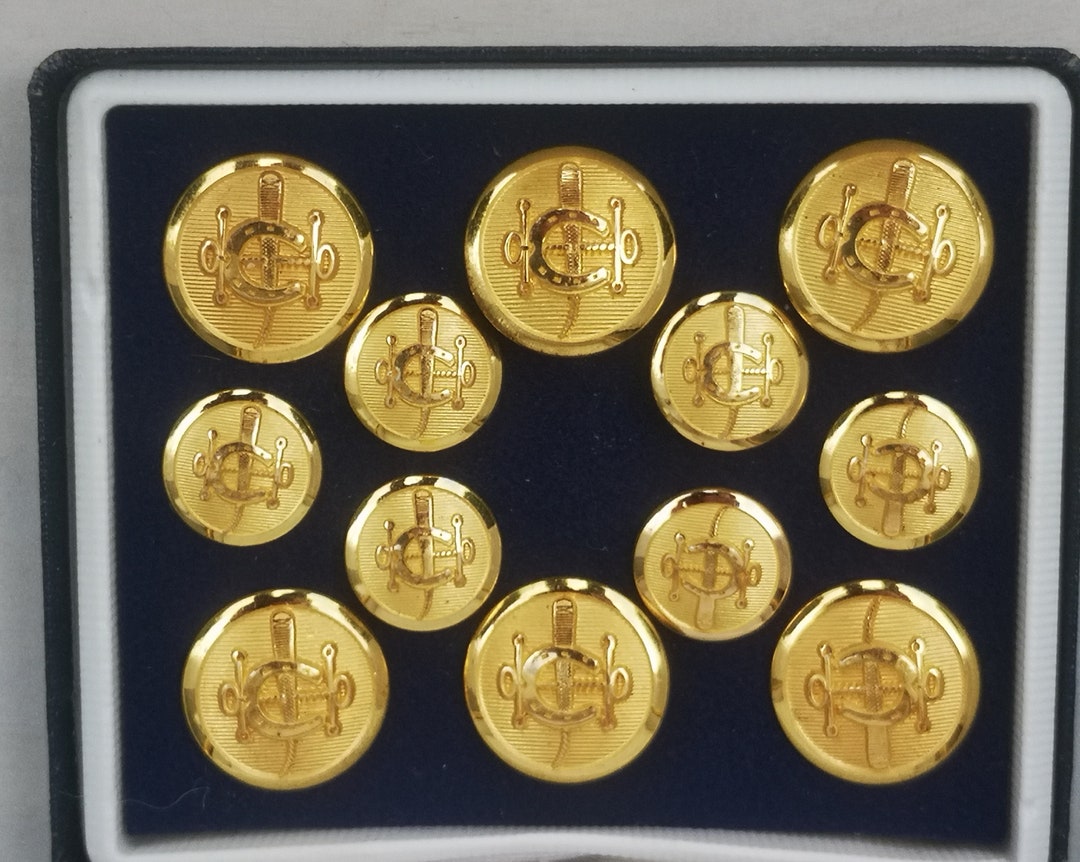 Set of Twelve Firmin and Sons Gilt Equestrian Theme Buttons - Etsy