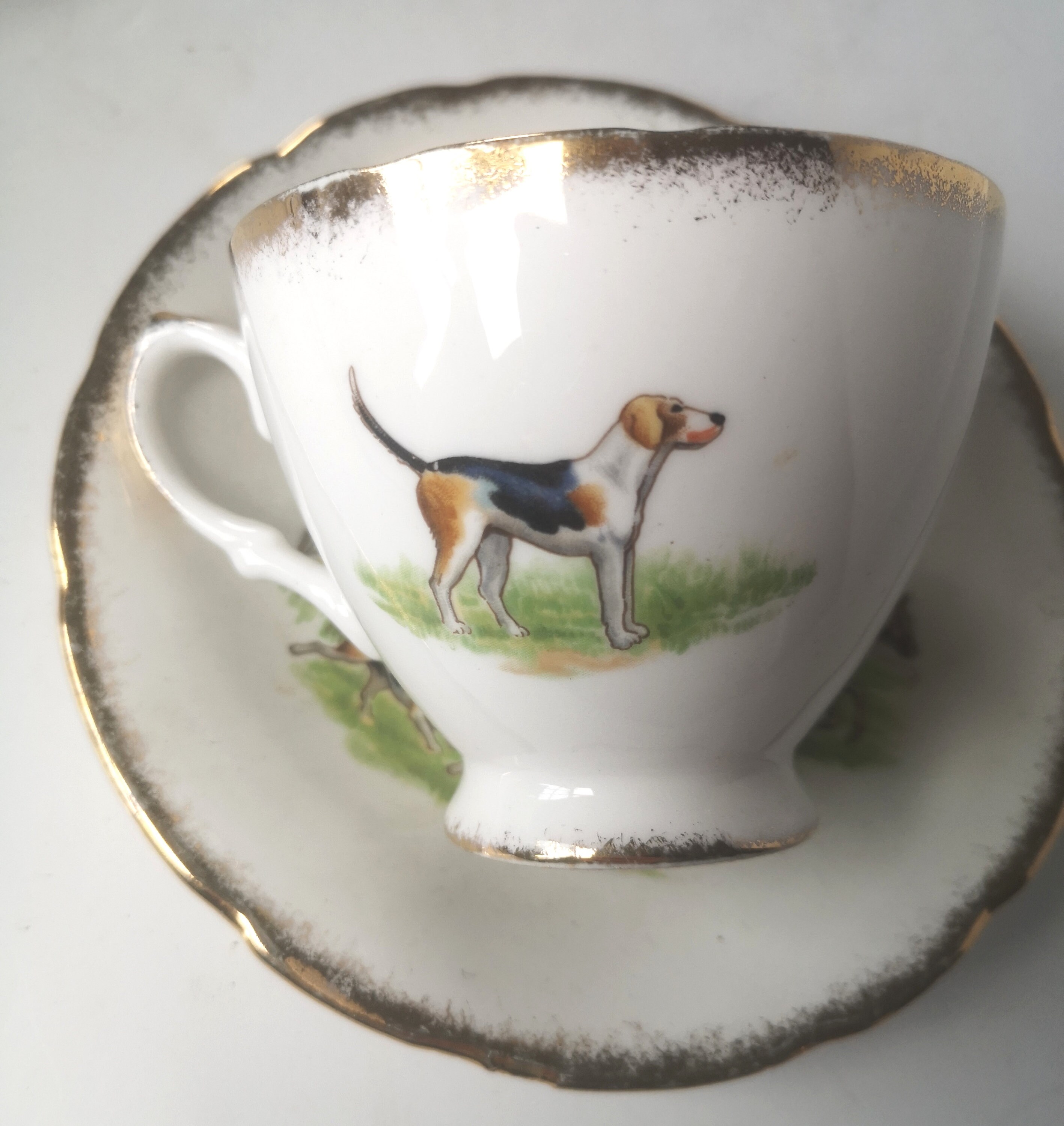 Dorchester Bone China Fox Hunting Scene Cup, Saucer and Teaplate - Etsy