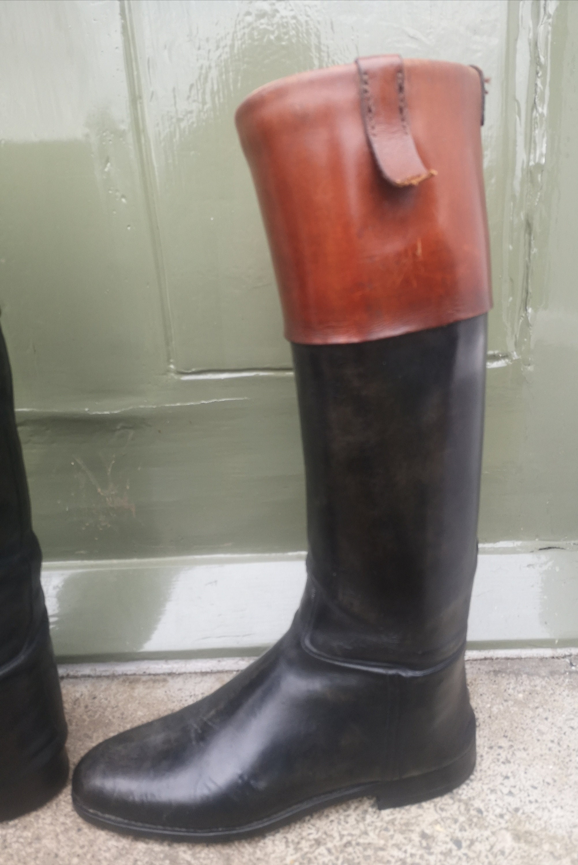 Pair of Bespoke Hunting Boots With Mahogany Tops Size Approx - Etsy