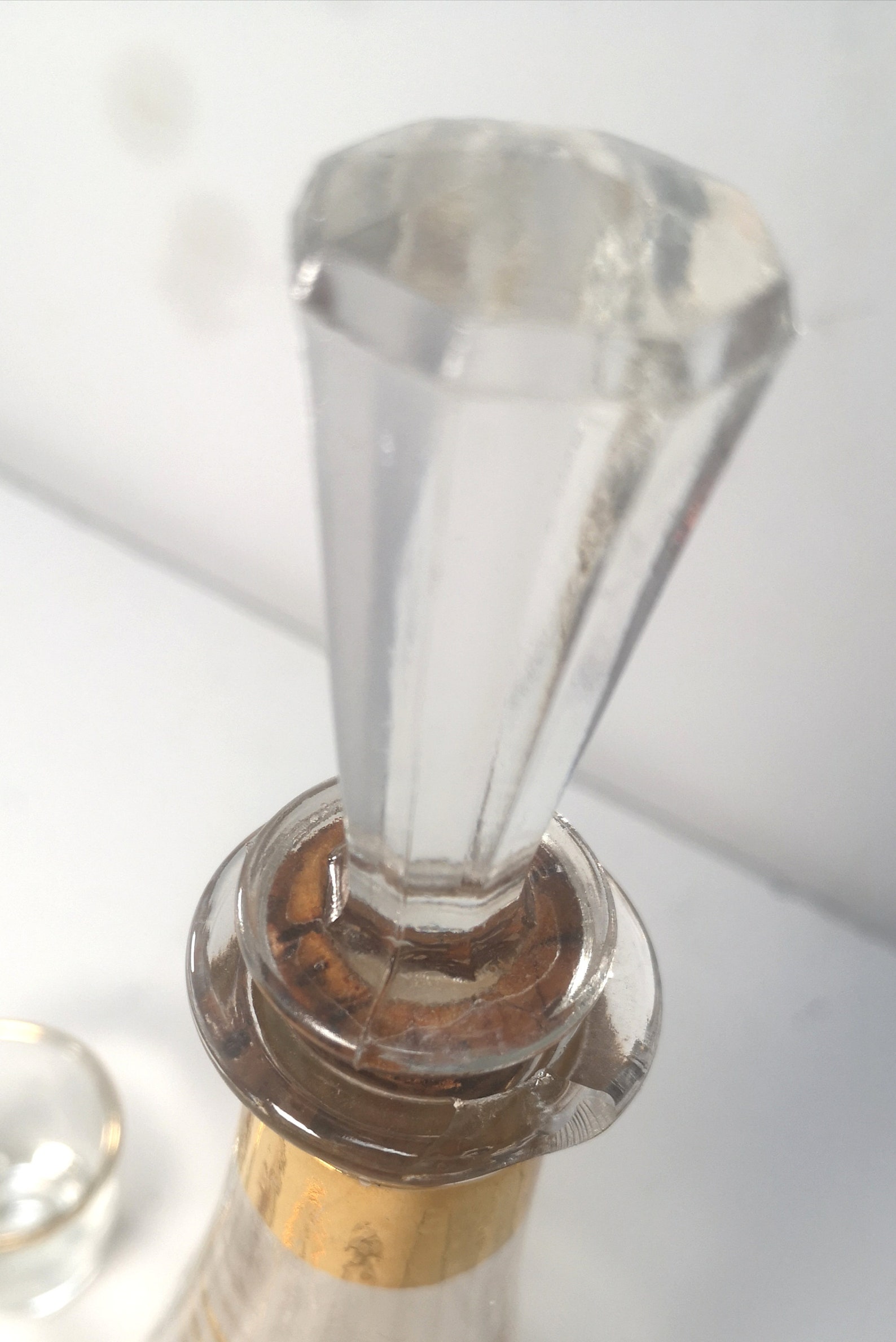 Vintage Glass Decanter With Six Matching Shot Glasses - Etsy