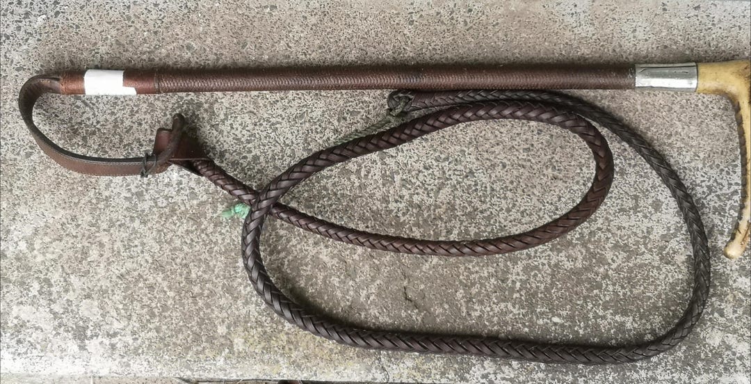 Antique Swaine Gent's Hunting Leather Crop With Thong ( 61 ) - Etsy