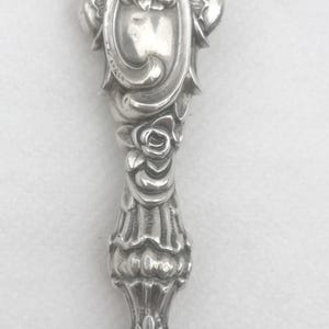 Late Victorian Button Hook With Elaborate Sterling Silver Handle Dated ...