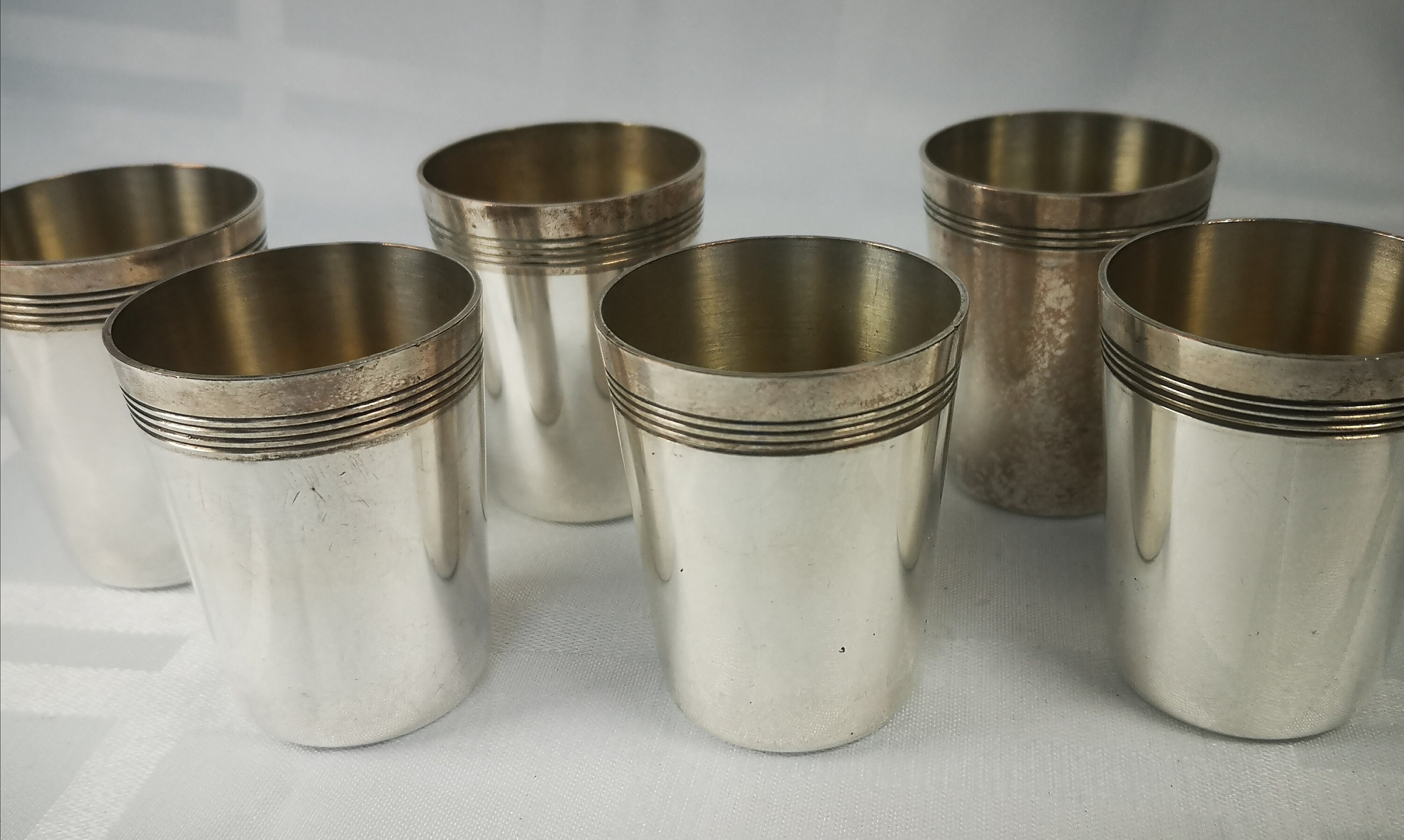 Set of Six Vintage Stirrup Cups in Leather Case - Etsy
