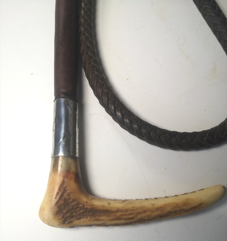 Antique Swaine and Adeney Lady's Hunting Crop With Lash Dated 1904 52 ...