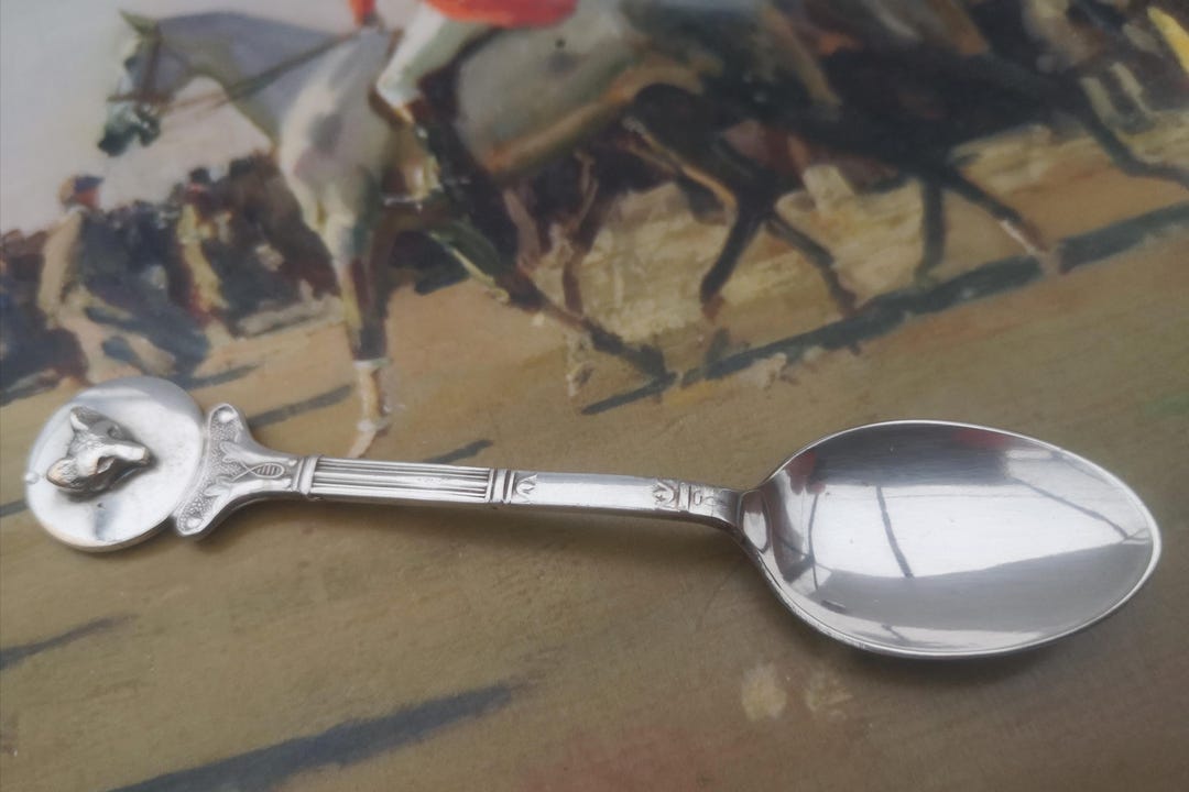 Silver Plated Teaspoon Inscribed With Hounds' Names Puppy Walking Spoon ...