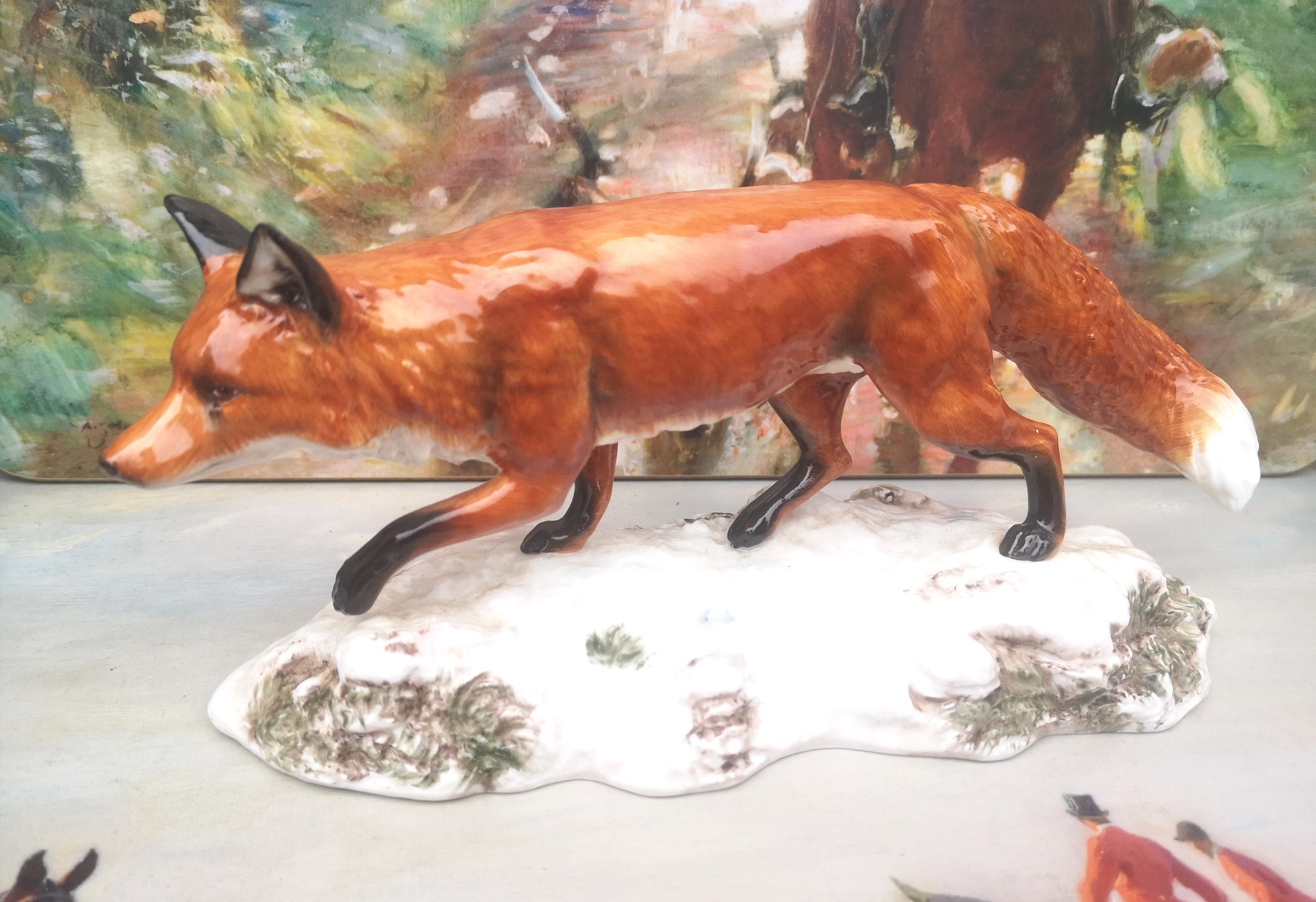 Royale Stratford 'winter Fox' Figurine - Etsy