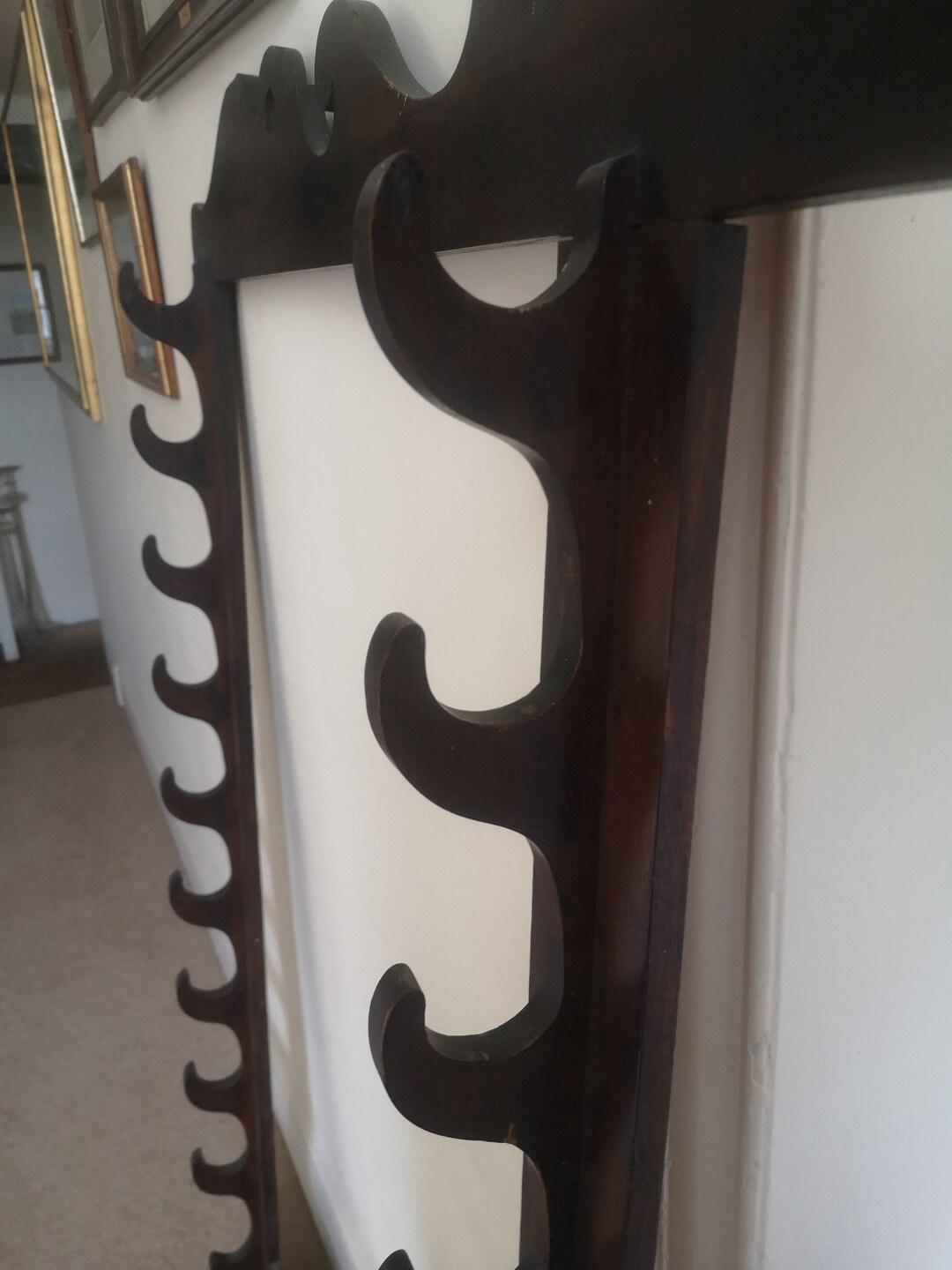 Late Victorian / Early 20th Century Wooden Fly Fishing Rod Rack Takes ...