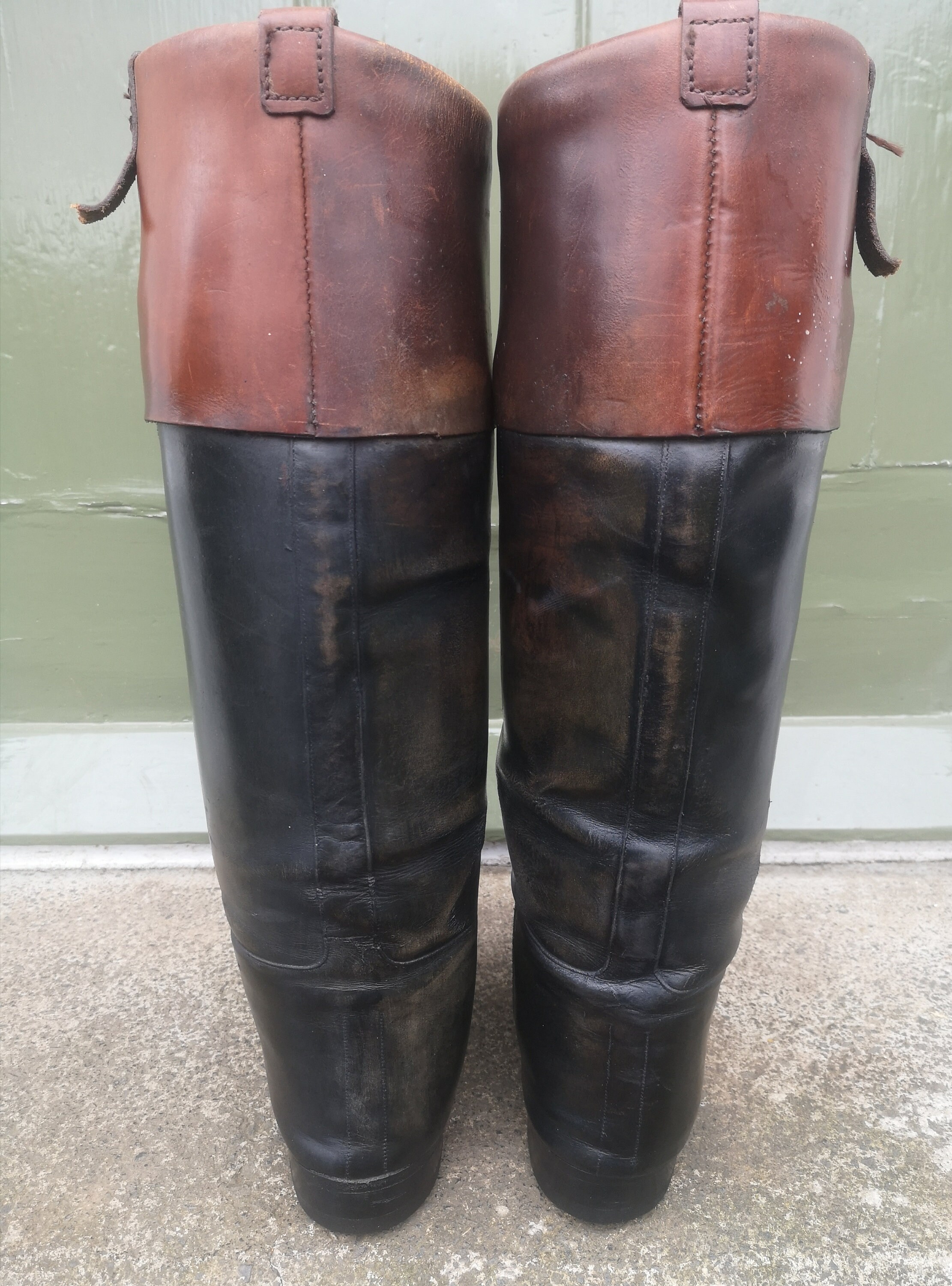 Pair of Bespoke Hunting Boots With Mahogany Tops Size Approx - Etsy