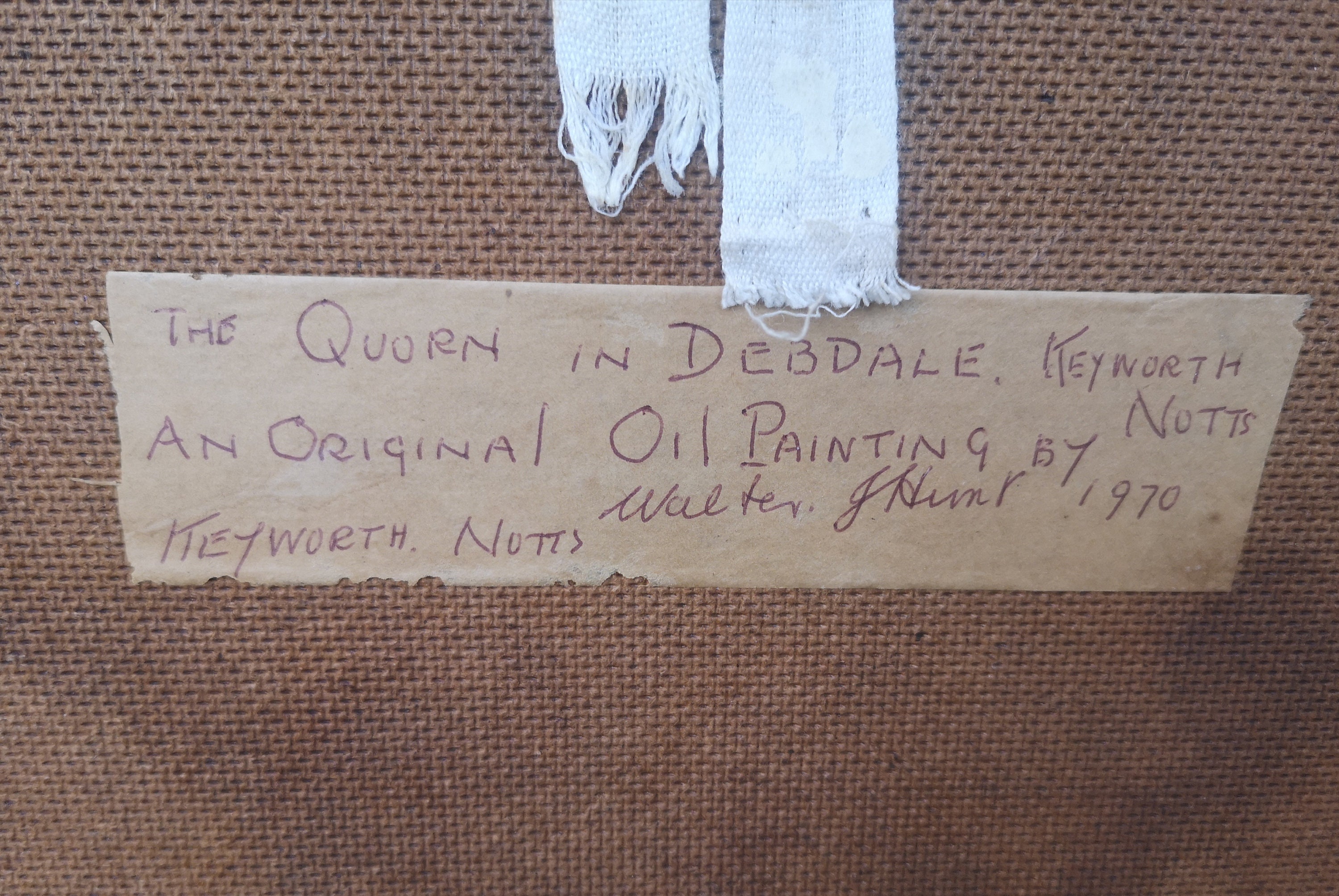 Oil Painting of the Quorn Hunt in Debdale, Keyworth by Walter J Hunt ...