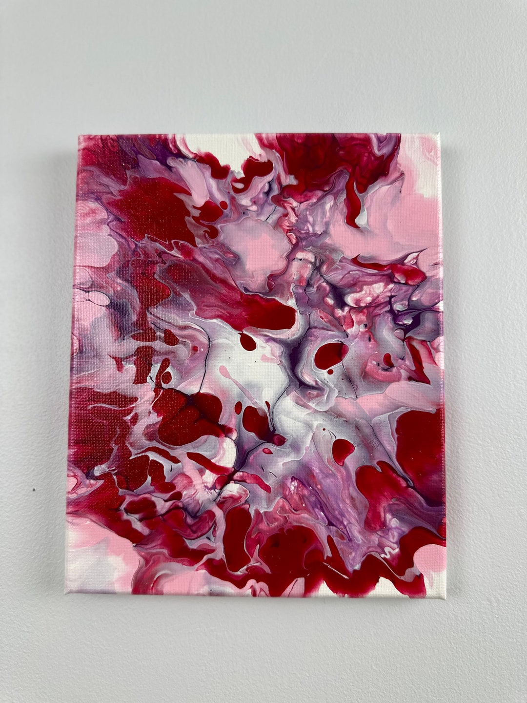 Abstract Wall Art, Splatter Art, My Bloody Valentine, Original Canvas ...