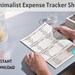 Minimalist Expense Tracker Printable, Budget Planner Sheets Simple ...