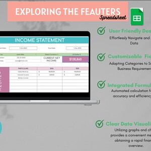 Small Business Income Statement Template Income and Expenses Tracker ...