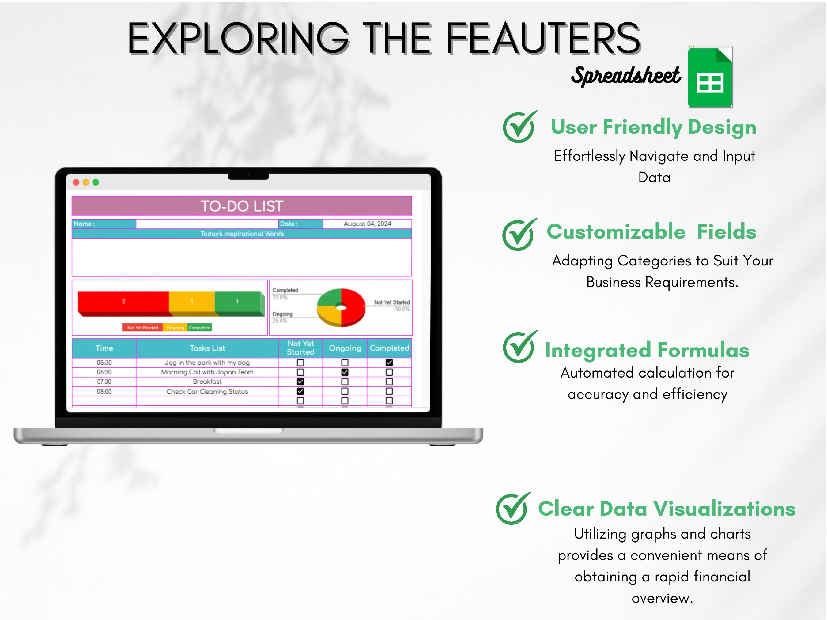 Printable TO-DO List Template, Daily Planner Schedule, List Good Notes ...