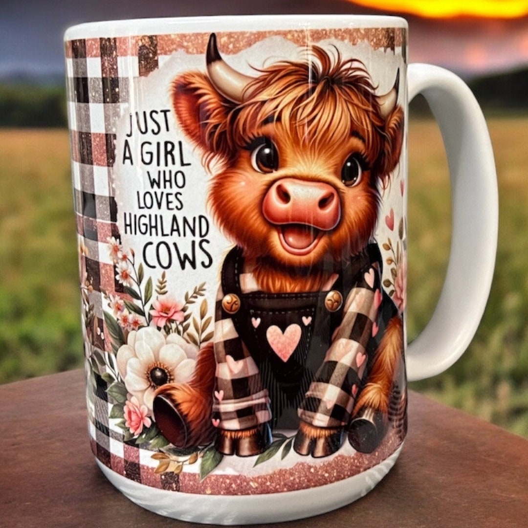 Highland Cow Coffee Mug - Etsy