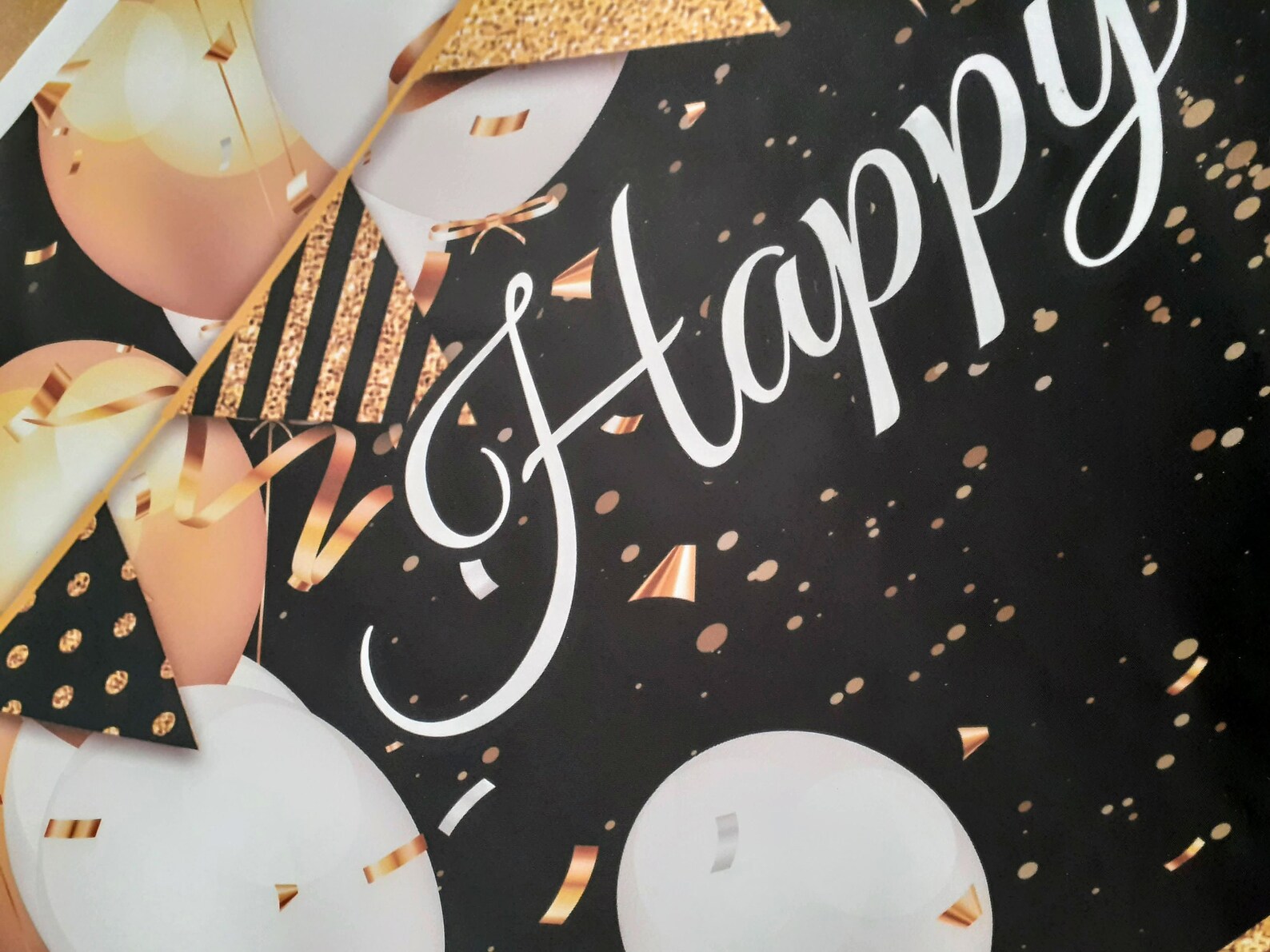 Personalised Happy Birthday Backdrop Background Banner Black - Etsy
