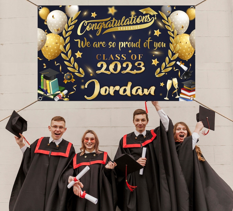 Personalised Graduation Background Photo Banner for Party - Etsy