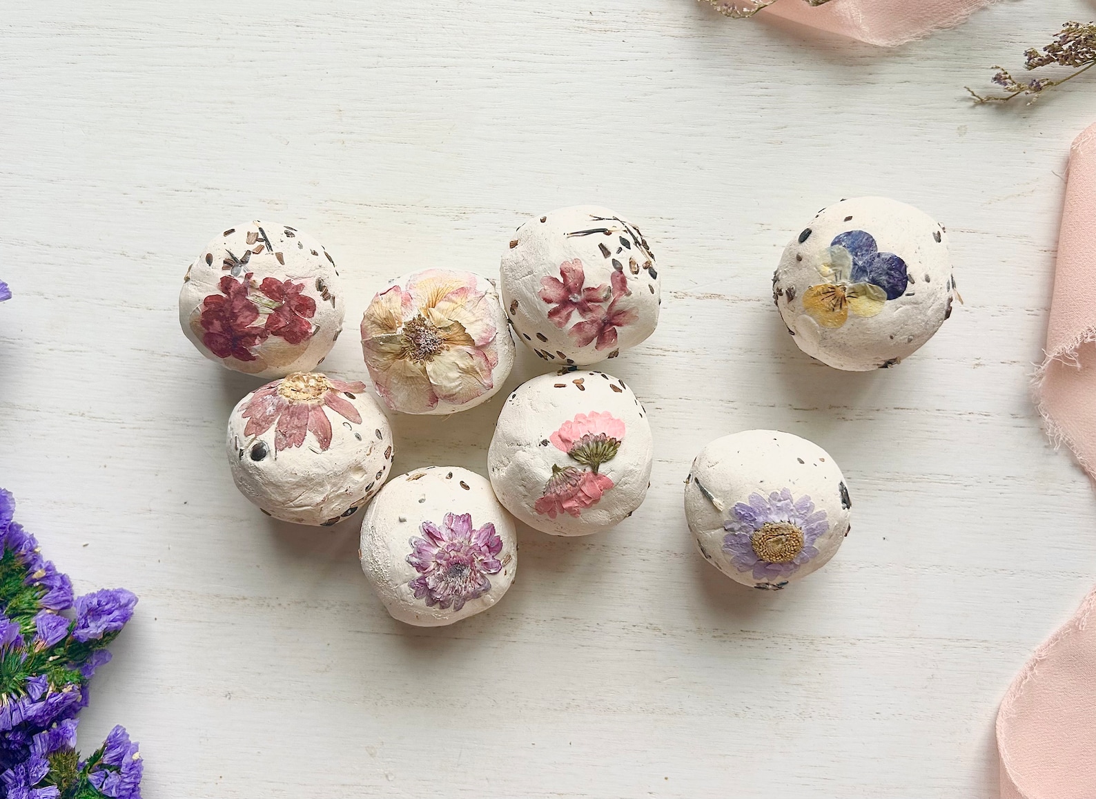 Wild Flower Seed Bombs With Labels // Handmade Clay Seed Bombs - Etsy