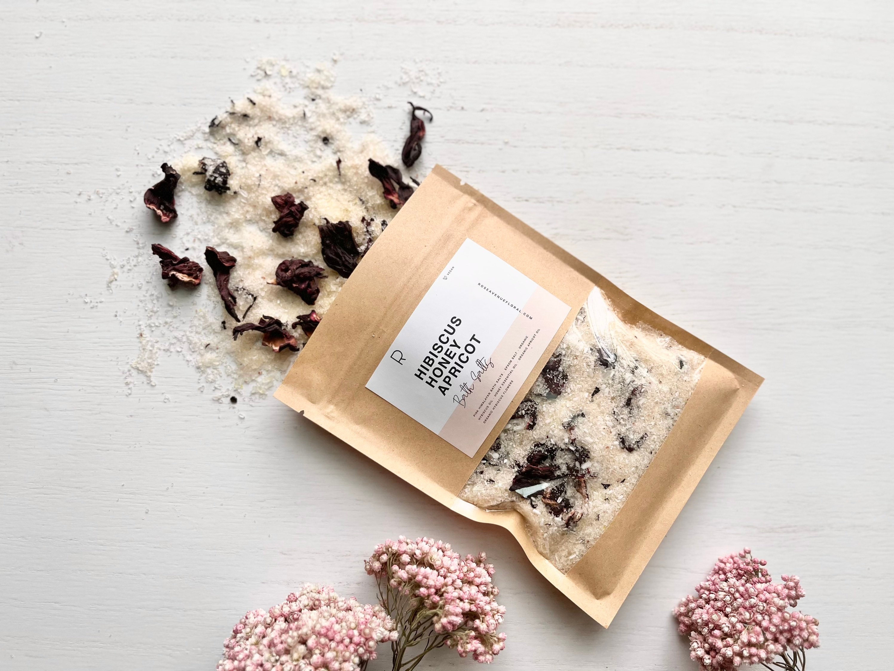 Soothing Floral Bath Salt Packet // Individual 5x7inch Bags - Etsy